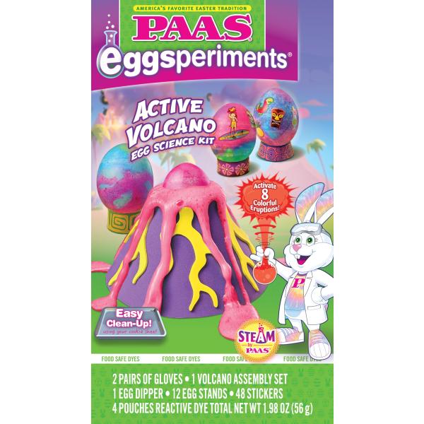 商品名:  PAAS Eggsperiments: Active Volcano Egg Science Kit - Activate 8 Colorful Eruptions with Easy Clean-Up, Includes As...