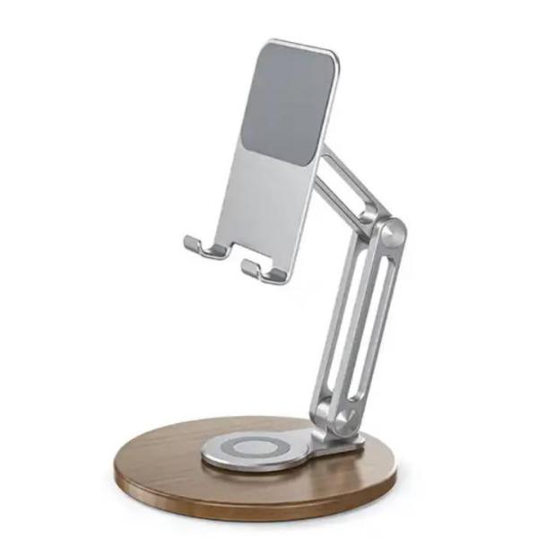 商品名: 調節可能な携帯電話スタンド デスク/オフィスポータブル/かわいい電話ホルダー アルミニウムデスクトップスタンド すべてのスマートフォンに対応 iPhone 11/12/13/14/15 Pro Max Plus SE/携帯電話/i...