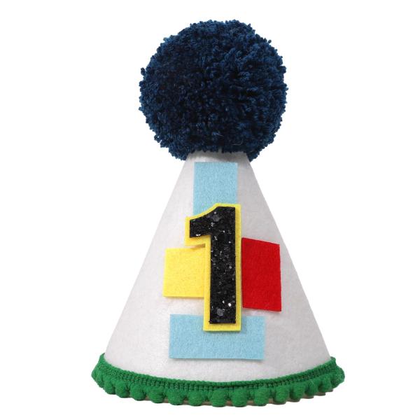 商品名:  YOUAME Block Toys 1st Birthday Hat - Baby First Birthday Party Decorations,One Colorful Block Toy Cone Hat,Baby Sh...