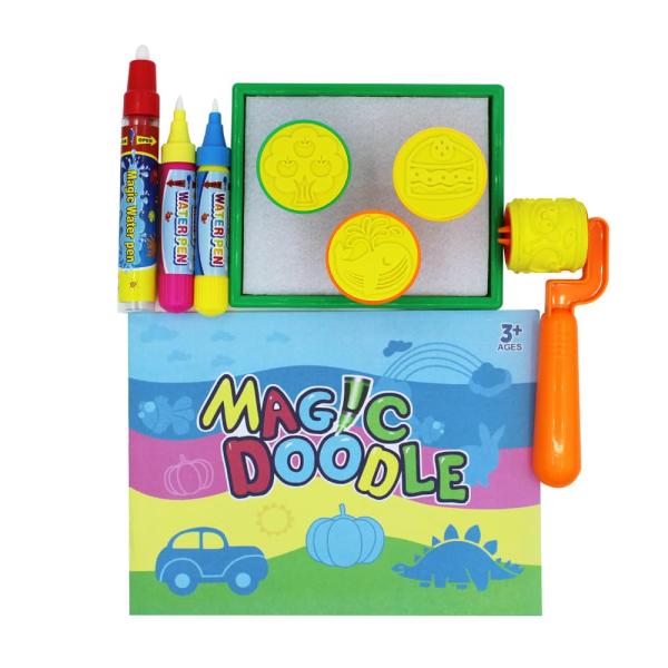 商品名:  HOMSEEK 9Pcs Water Doodle Replacement Pens,Aqua Drawing Doodle Tool with Brush,Pen,Stencils and Learn to Draw Book...