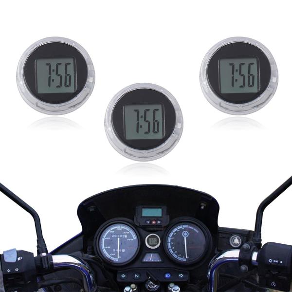 商品名:  fasebeek 3 PCS Car Mini Clock, 1.08" x 0.39" ABS Portable Self-Adhesive Waterproof Twelve-Hour Clock, Decorative M...
