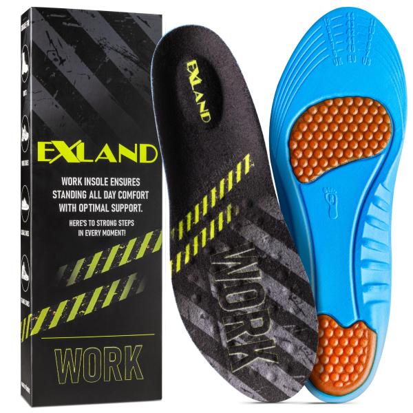 商品名:  (New) Exland Work Comfort Orthotic Gel Insoles for Men and Women - Standing All Day Cushioning, Shock Absorbing Sh...