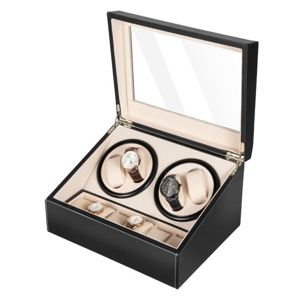 商品名:  DONNBOM Automatic Watch Winder, 4 Watch Winders with 6 Watch Storage Place, Watch Winding Machine Watch Box, Ultra...