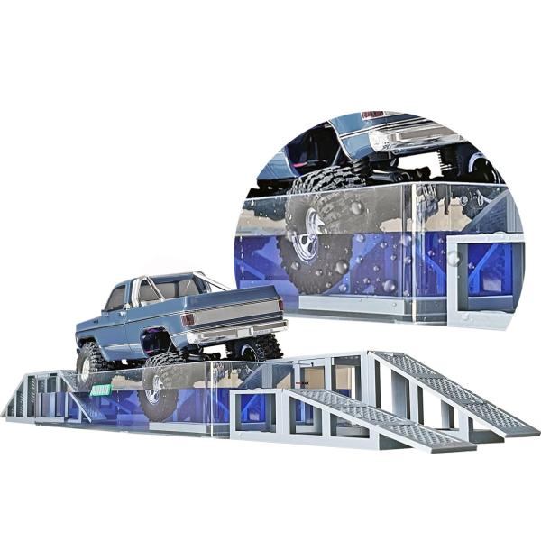 商品名: AUHU RC クローリング ウェーディング ウォーターチャレンジ 障害物ブリッジ 1/18 1/24スケール RCクローラートラック用 (車両は含まれません) AUHU RC Crawling Wading Water Chal...