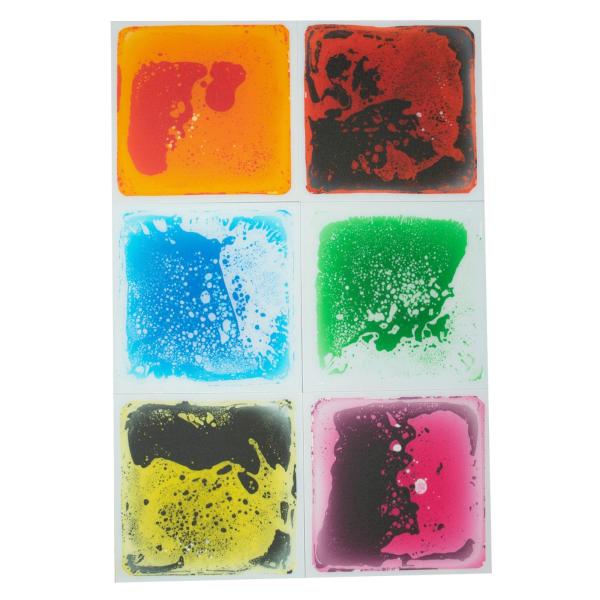 商品名:  Novelmindz Sensory Tiles (6-Pack) ? Multi Color Texture Changing Liquid Sensory Floor Tiles &amp; Play Mats | Supp...