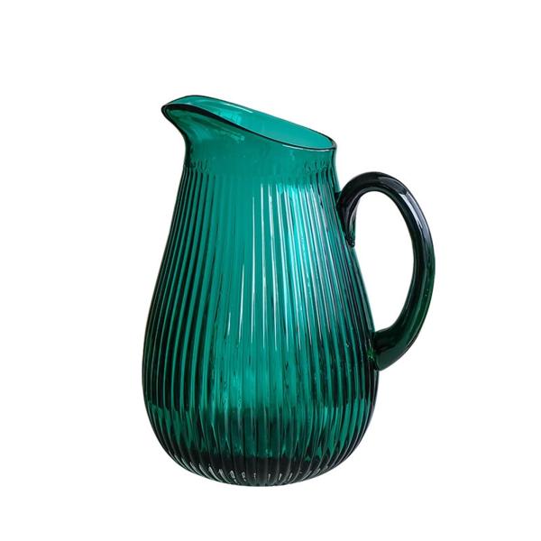 商品名:  Vases for Arrangement Nordic Simple Modern Glass Green Vase with Handle Flower Pot for Watering Flowers Home Livin...