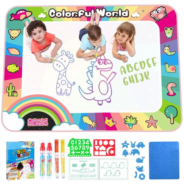 商品名:  SEANKOLYLA Aqua Magic Doodle Mat Water Drawing Mat Educational Toy - Water Painting Mat Gifts for Boys Girls Age 3...
