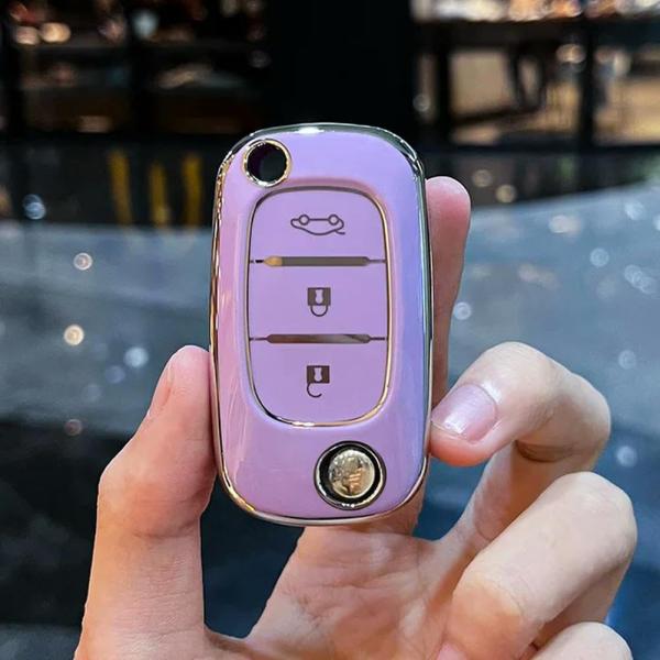 商品名: IPUDIS 3 ボタン TPU 車のキーケースカバー メルセデスベンツスマートシティフォーツーフォーフォーロードスターに適合 ルノートゥインゴクリオに適合 IPUDIS 3 Buttons TPU Car Key Case Co...