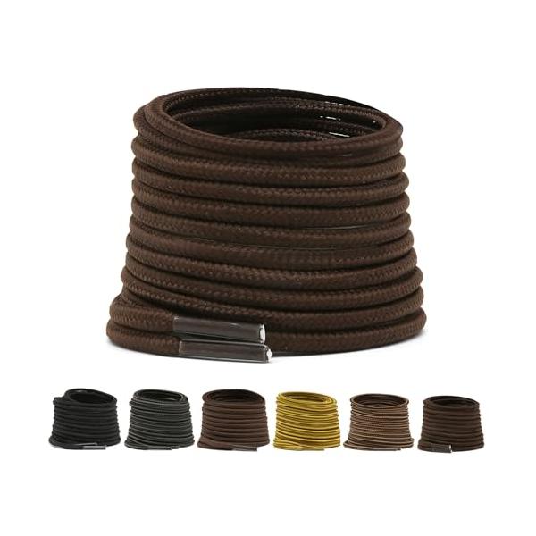 商品名:  UGY〓 Heavy Duty Round Boot Laces - Dark Brown, 54 Inches - Men's Shoelaces for Boots Work Boots &amp; Hiking Shoes...