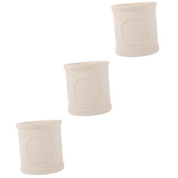 商品名:  Alipis 3pcs White Flower Pot Ceramic Planter Pot Houseplant Pots Cylinder Flower Vase Lamp Shades Ceiling Cute Pla...