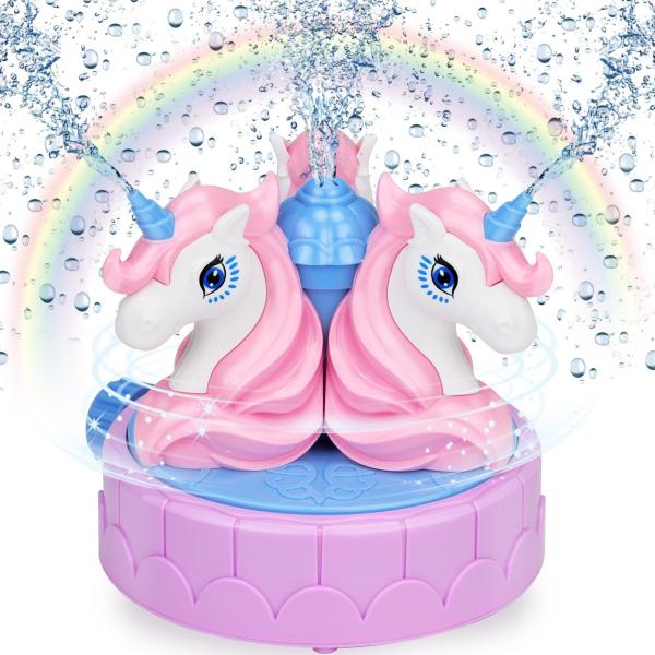 商品名:  Sprinkler for Kids Outdoor Water Toys: Backyard Spinning Unicorn Toddler Sprinkler Toy - Summer Outside Toys Attac...