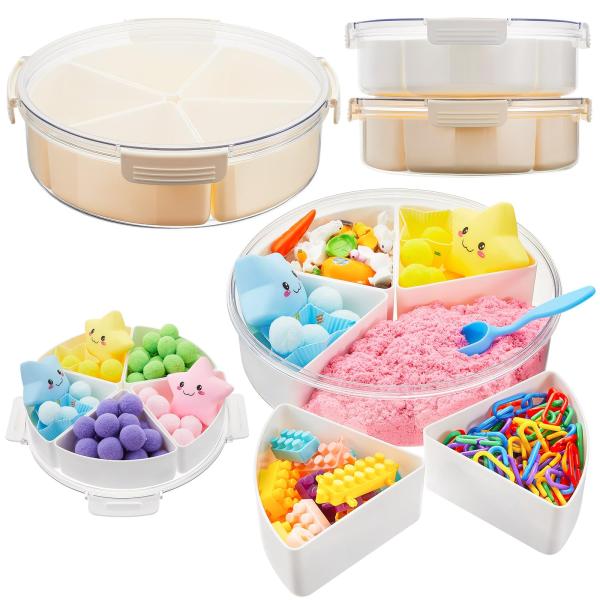 商品名:  Vertintong 2 Pcs Sensory Bin with Lid and Removable Storage Inserts Sensory Activities for Toddlers 11.22 Inch Por...