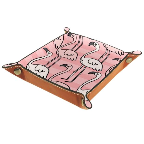 商品名:  Flamingos Dice Tray PU Leather Dice Trays Folding Dice Holder Tray for Dice Games Like RPG, DND and Other Table Ga...