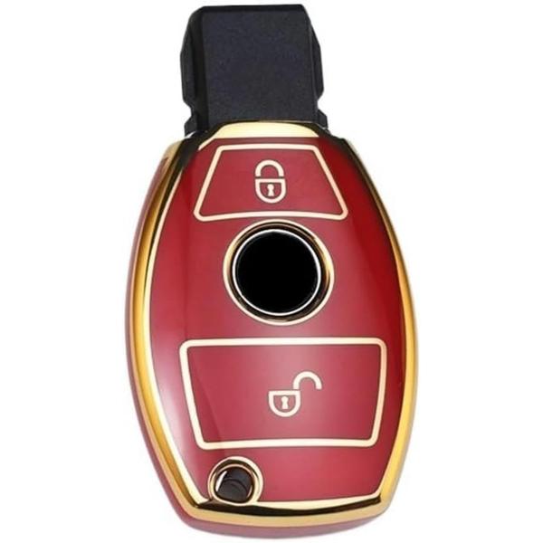 商品名: POSLAB 2 ボタンシェル Fob TPU 車のキー Fob カバーメルセデスベンツ ABCER クラス GLS GLA GLK GLC CLS CLA AMG W204 W205 W212 W463 W176 キーシェル P...