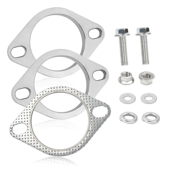 商品名:  2.5 Inch 2-Bolt Exhaust Flange Repair Kit,Stainless Steel Exhaust System Kit with Exhaust Bolts &amp; Exhaust Gask...