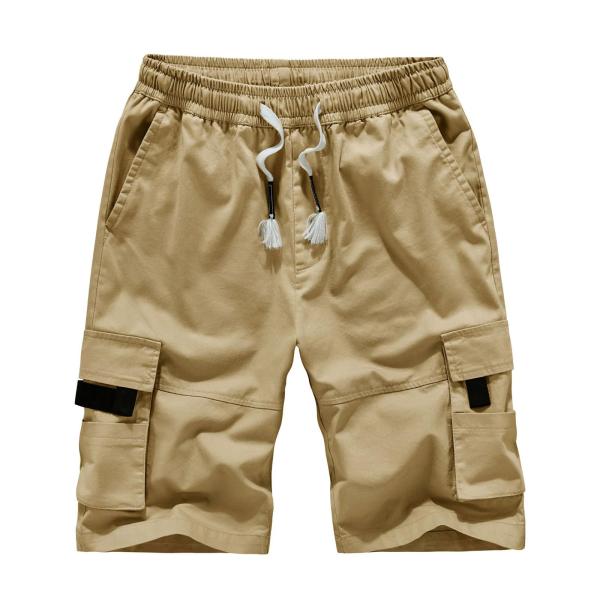商品名:  Wirltte Mens Casual Shorts Elastic Waist Cargo Shorts Causal Work Shorts with 6 Pockets Khaki Lブランド: Wirltte商品サイズ:...