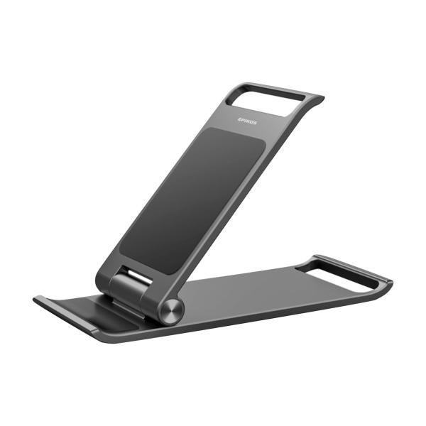 商品名: EPIKOS 角度調節可能 携帯電話スタンド 折りたたみ式 iPhoneホルダー クレードル ドックデスク ポータブル アルミニウム iPhone 15 Pro Max Samsung Android スマートフォン iPad タ...