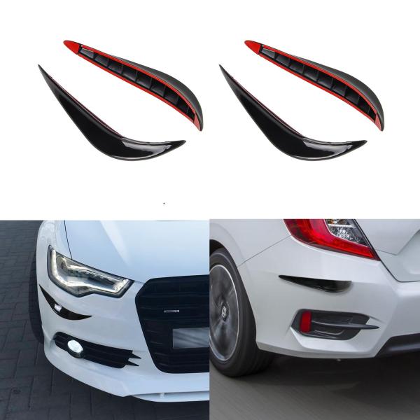 商品名:  x xotic tech Anti-Collision Front Rear Bumper Lip Corner Edge Guard Strip Protector Trims Cover Universal Fit All ...