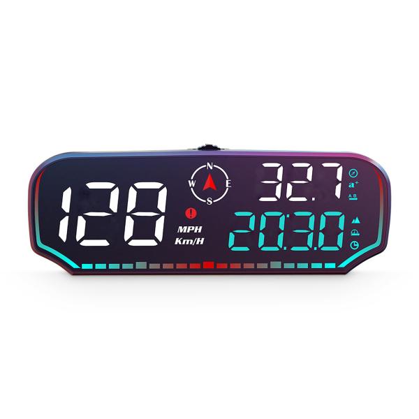 商品名:  AZIJYV Car HUD,Digital GPS Speedometer G14 with Overspeed Driving Alert,USB Plug and Play,Universal Heads Up Displ...