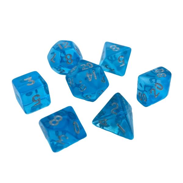 商品名:  Mini Polyhedral Dices Set Clear Multi-Sided Acrylic Dices Tiny Role Playing Table Game Dices Portable Small Decora...