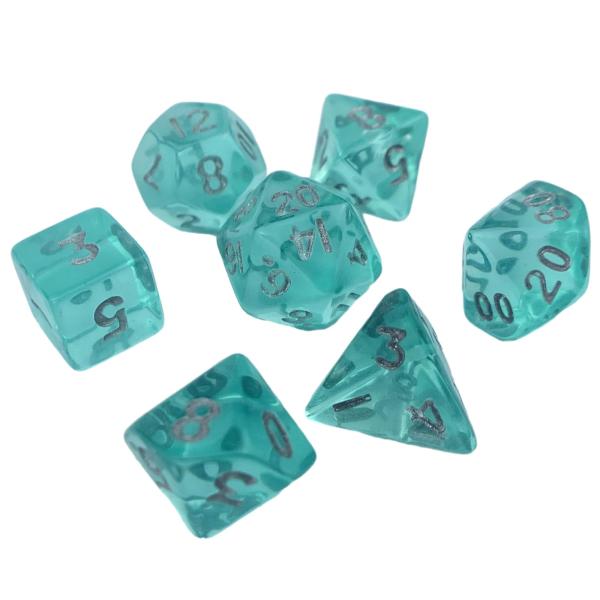 商品名:  Mini Polyhedral Dices Set Clear Multi-Sided Acrylic Dices Tiny Role Playing Table Game Dices Portable Small Decora...