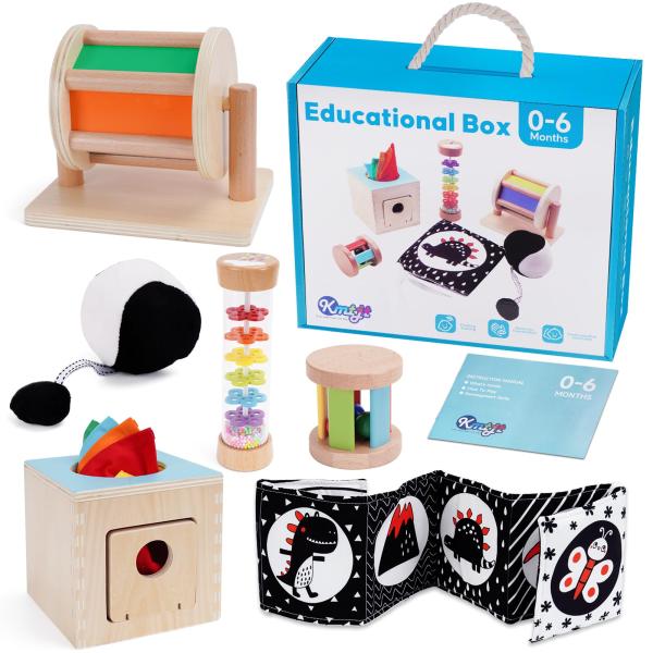 商品名:  KMTJT Montessori Toys for Babies 0-6 Months | Learning Educational Wooden Sensory Toys for Baby Infant Newborn Toy...