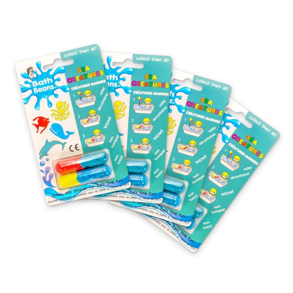 商品名:  Sea Creatures Water Growing Bath Bean Toys for Children (4 Pack) [Educational &amp; Learning Shower Bath Fun Amuse...