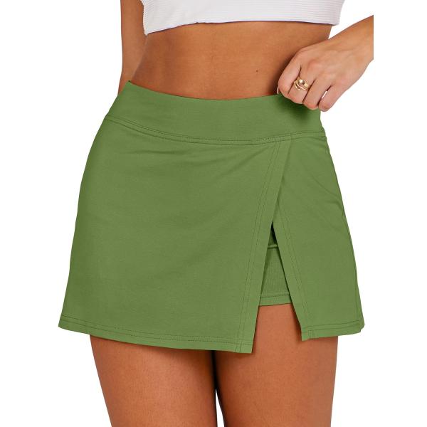 商品名:  ANRABESS Women's 2024 Summer Mini Skirt Tennis Athletic Inner Shorts Side Slit Workout Golf Bodycon Casual Skorts ...