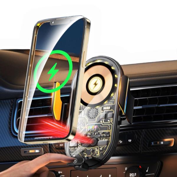 商品名:  Kiopsom OneTap Universal Wireless Car Charger Mount, 66W Fast Charging Auto-Clamp for Air Vent, Silent Designed fo...