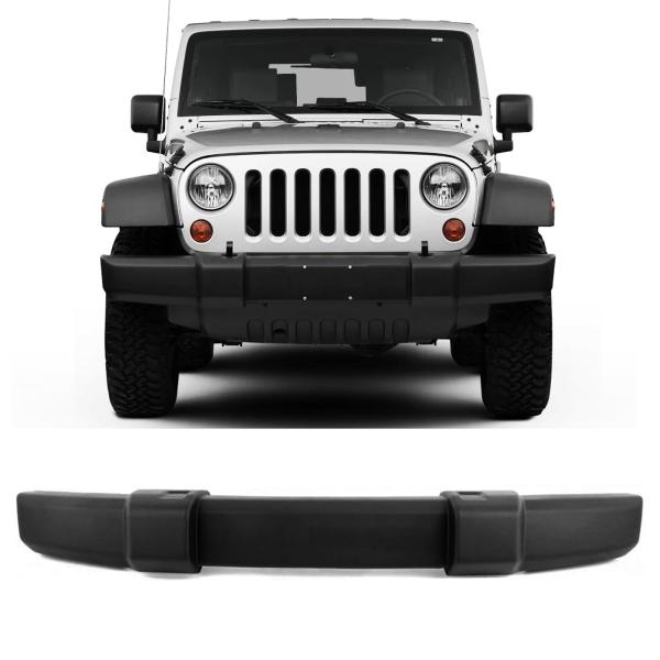 商品名:  QUALITYFIND Front bumper cover for JEEP WRANGLER JK 2007-2018 Without Fog Light &amp; Tow Hook Holes MAT-DARK GRAY...