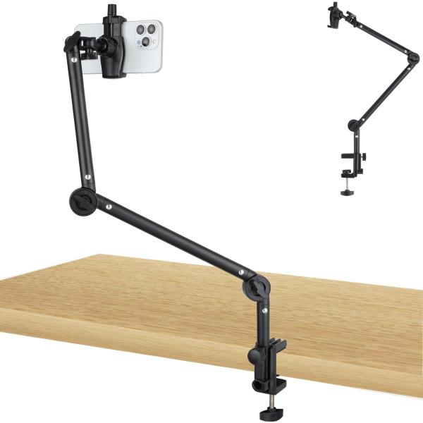 商品名:  Mippko Phone Holder for Desk/Bed/Table,Phone Mount Stand for Bed Laying Down,Flexible Adjustable Clamp Clip Phone ...