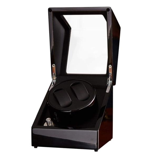 商品名: ウォッチワインダー 2本腕時計自動巻きボックス 静音モーター 5回転モード 耐磁性 ピアノ塗装 カーボンファイバー ブラック ウォッチワインダー 時計収納 GeRRiT Watch Winder 2 Watches Automat...