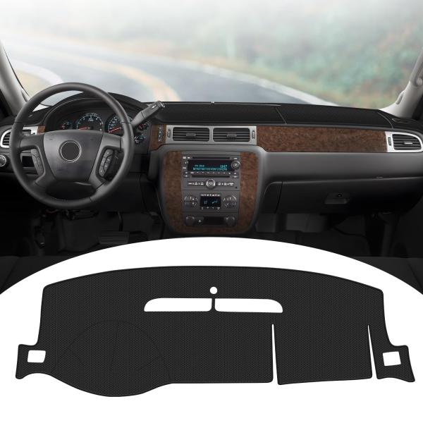 商品名:  FIILINES Dash Cover for 2007-2014 Chevy Chevrolet Tahoe Suburban/GMC Yukon XL, 2007-13 Chevy Avalanche Silverado 1...