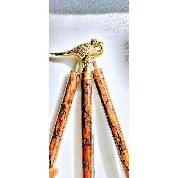 商品名:  GO NAUTICAL INSTRUMENTS Brass Swan Handle Foldable Wooden Walking Stick Cane Ideal Vintage Gift Men Women Father/M...