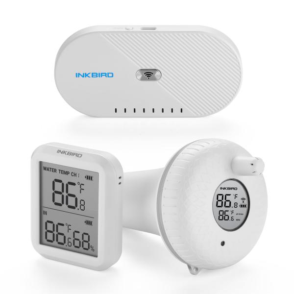 商品名:  INKBIRD WiFi Gateway and Wireless Pool Thermometer, Connect to WiFi for Remote Monitoring, for Swimming, Pool Fish...
