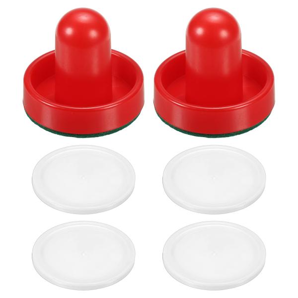 商品名:  PATIKIL 60mm Air Hockey Pushers and Air Hockey Pucks, Handles Paddles Replacement Accessories for Games Tables(2 P...
