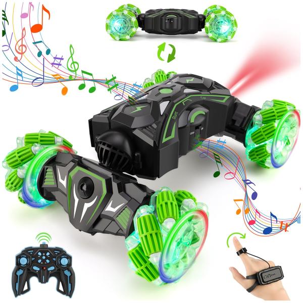商品名:  HuToYii Remote Control Car Toys for Kids 6-12 yr, 2.4GHz Gesture Sensing RC Stunt Car, 360° Rotating RC Cars with ...