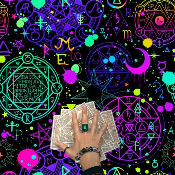 商品名:  atcdfuw Square Pendulum Divinations Mat Altar Tablecloth Board Game Card Pad Rune Table Cloth Metaphysical Board G...