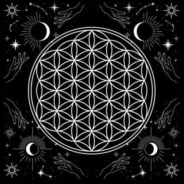 商品名:  Square Flannelette Tarot Altar Cloth Board Game Pad Astrological Oracles Pad Table Cover Card Mat Divinations Tabl...