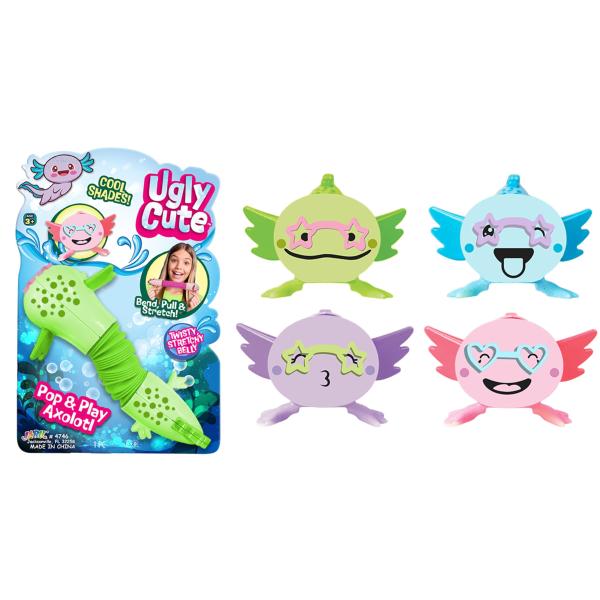 商品名:  JA-RU Pop &amp; Play Axolotl Toy (Pack of 1) Ugly Cute Stretchy Twisty Belly Animal Kids Toys for Boys and Girls. ...