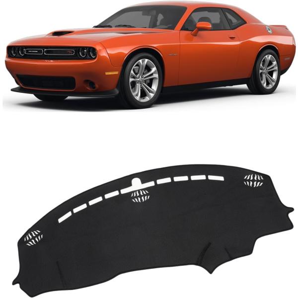 商品名:  Dash Cover Compatible with Dodge Challenger 2015-2020 2021 2022 2023 2024 Dashboard Mat Cover Challenger Accessori...