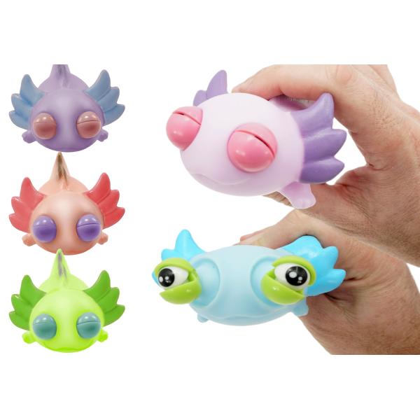 商品名:  JA-RU Squeezy Pop-Eyes Axolotl Toy (1 Unit Assorted) Ugly Cute Squishy Animal Kids Toys for Boys and Girls. Smush ...