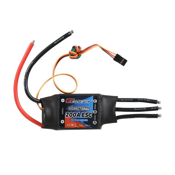 商品名:  Two-Way Brushless ESC GTSKYTENRC Bidirectional 200A Brushless ESC for Remote Control Car/Boat/Remote Control Ship ...