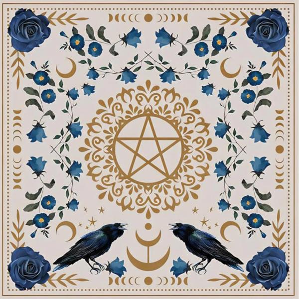 商品名:  Square Flannelette Tarot Altar Cloth Board Game Pad Astrological Oracles Pad Table Cover Card Mat Divinations Tabl...