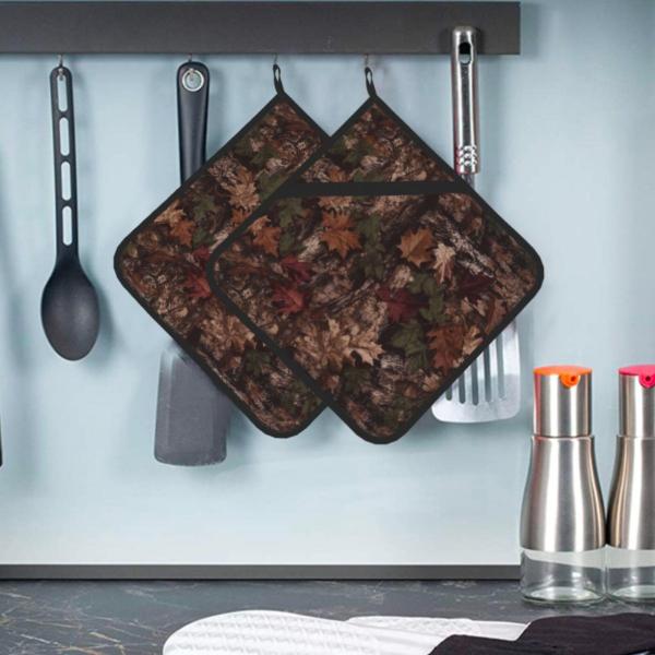 商品名:  2 Pack Pot Holders for Kitchen Heat Resistant Pot Holders Sets Outfitter Tuff Camo Oven Hot Pads Washable Potholde...