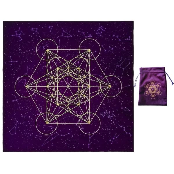 商品名:  Velvet Divination Tablecloth With Tarot Pouch Bag Nordic Metaphysical Altar Cloth Cards Board Game Table Cover Car...