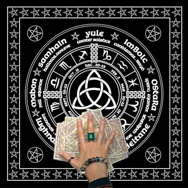 商品名:  Astrology Tarots Table Altar Cloth Metaphysical Board Game Mat Pendulum Divinations Altar Tablecloth Board Game Ca...
