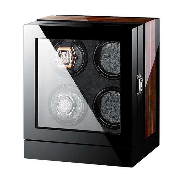 商品名:  OQPJMYZ Watch Winders - 4-Slot Smart Winder Mechanical Watch Automatic Winding Box Led Light Touch Screen Luxury W...