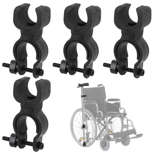 商品名:  Giantree 2pcs Black Cane Holder for The Walker, Stick Universal Crutches Stick Bracket Accessories Wheelchair Acce...