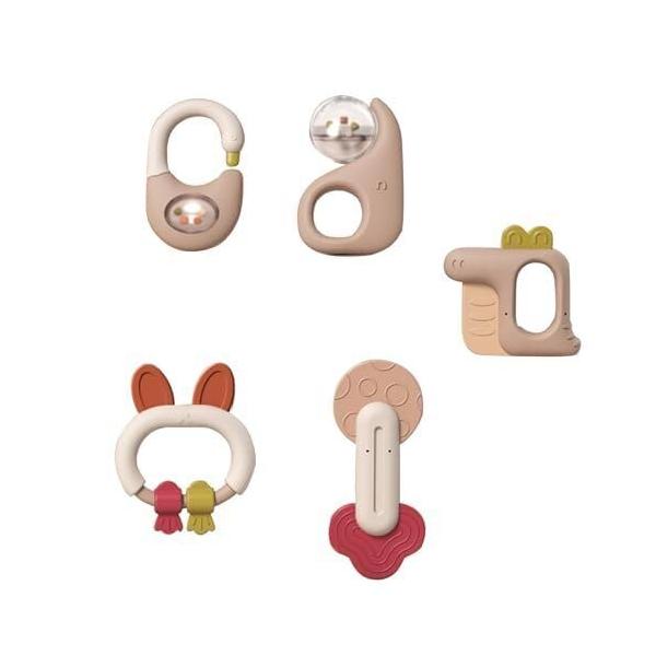 商品名:  Baby Rattle Shaker Early Educational Toy,Sensory Toy for Baby,5 Pcs Set for Newborn Babyブランド: Generic高さ: 18.9992cm...